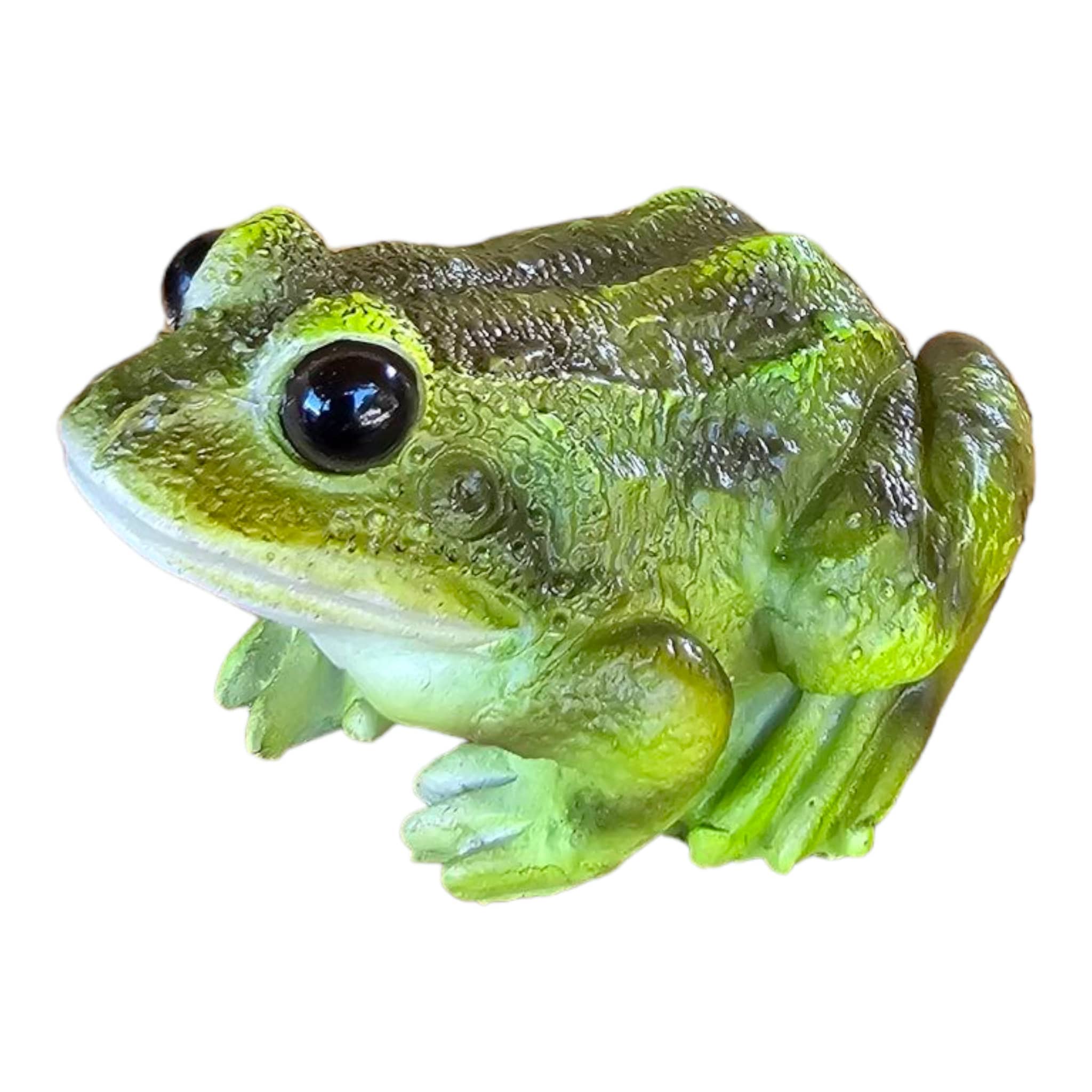 Frog Polyresin Hand Painted Poly Resin Realistic Garden Decor Statue ...