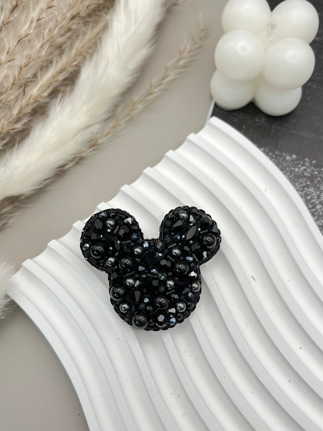Beaded Mickey Mouse Brooch, Mickey Mouse Pin, Mickey Mouse Jewellery ...