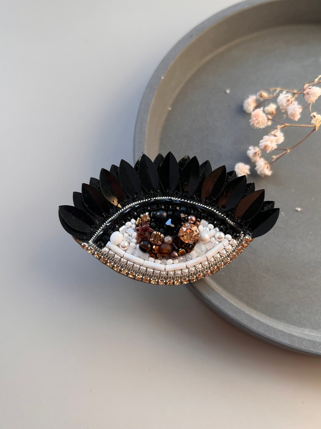 Evil Eye Brooch Pin, Evil Eye Brooch, Eye Pin, Evil Eye Safety Pin ...