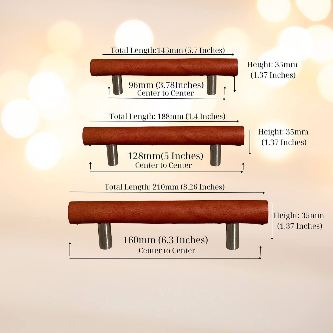 Handcrafted Minimalist Leather Cabinet Pulls for Kitchen, Cabinet Handle, Drawer Handles & Home ...