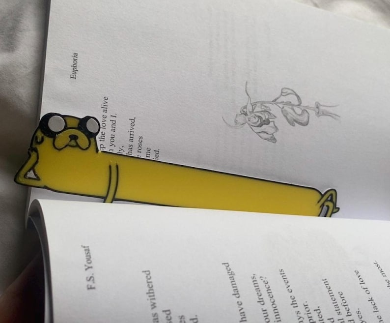 Jake the Dog Bookmark: 3D Printed Adventure Time Gift - Etsy
