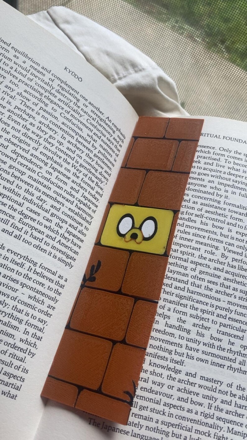 Jake the Dog “jake the Brick” Bookmark – Cartoon-inspired Handmade Gift ...