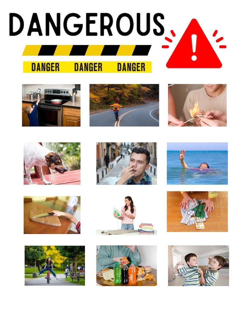 ABA Therapy Safe and Dangerous Special Education Resources Behavior ...