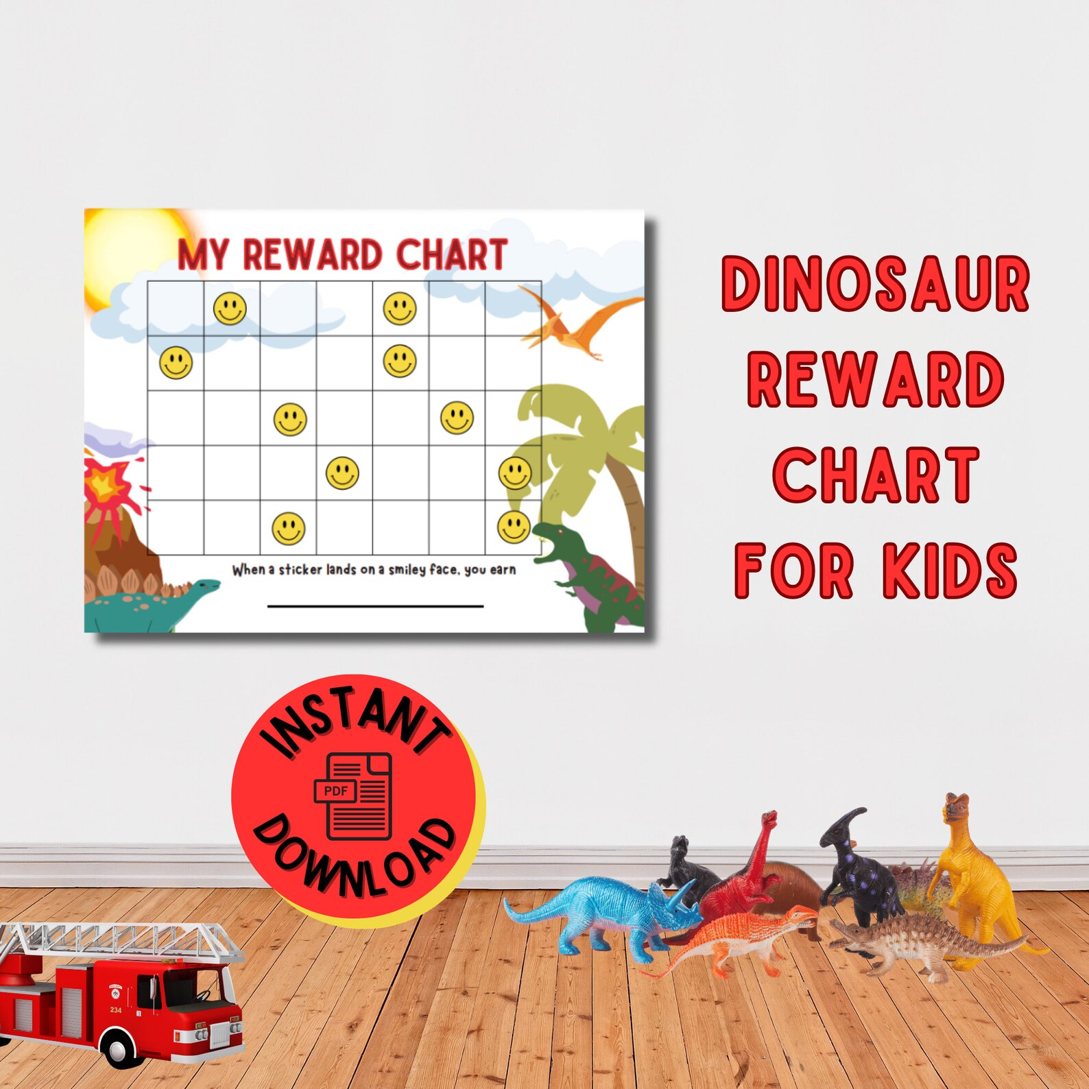 Kids Reward Chart, Reward Chart, ABA, Dinosaur Reward Chart, Reward ...