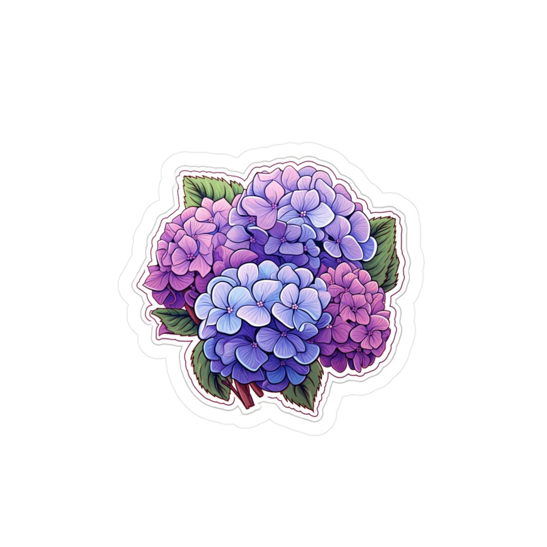 Endless Hydrangea 3 Vinyl Decal/sticker - Etsy