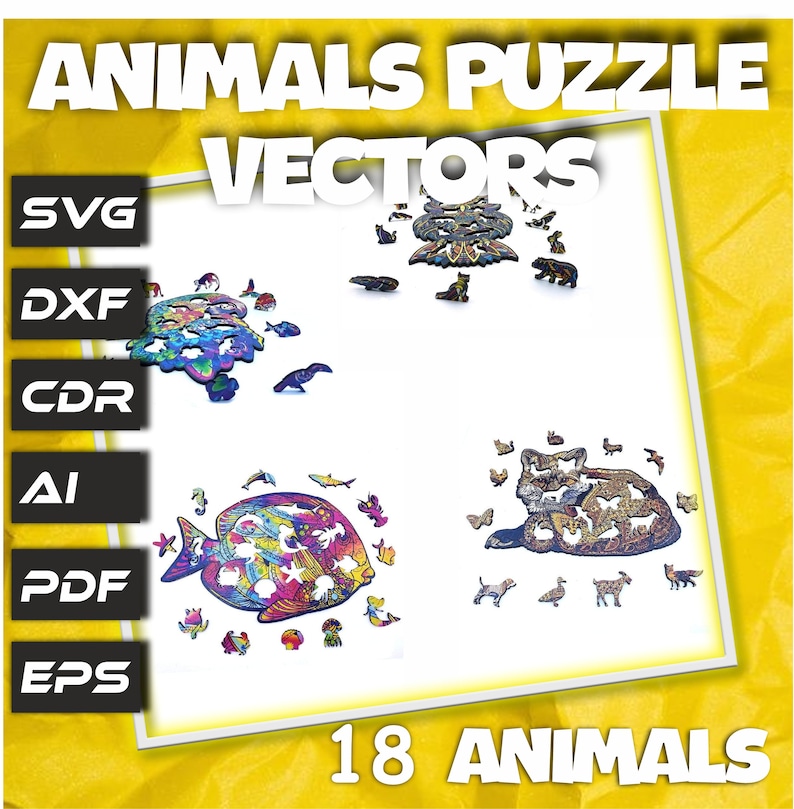 3D Animal Puzzle Files for Animal Lovers! Step Into Digital ...
