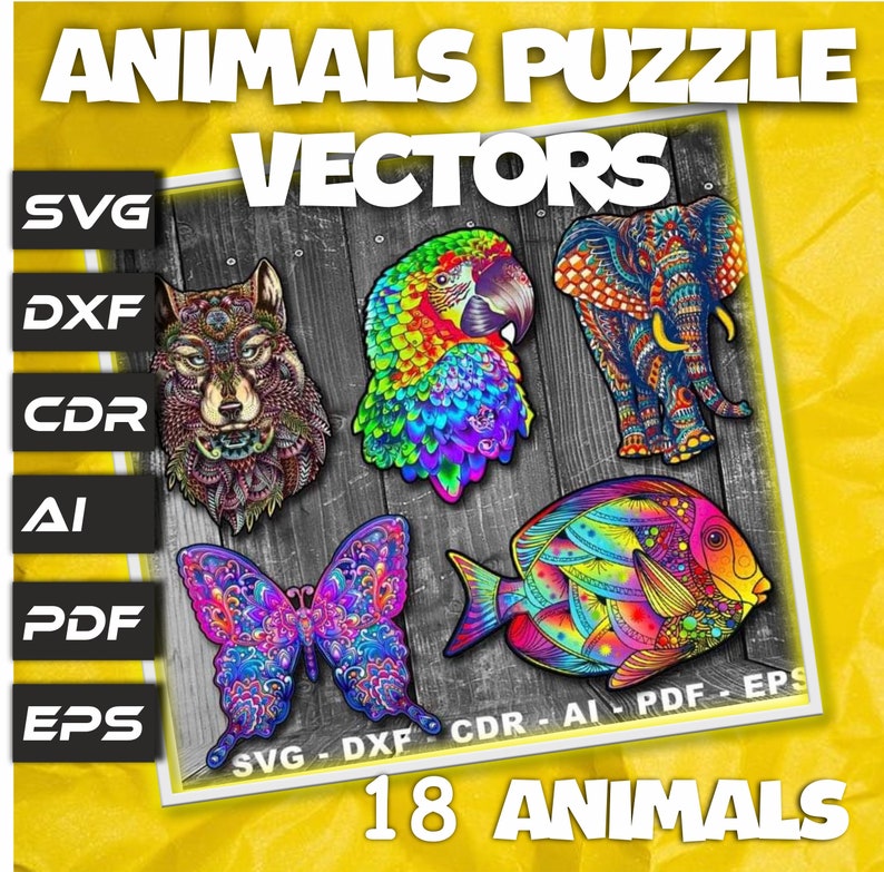 3D Animal Puzzle Files for Animal Lovers! Step Into Digital ...