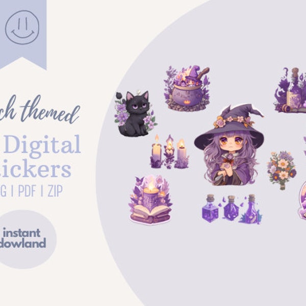 Witch Planner Stickers - Etsy