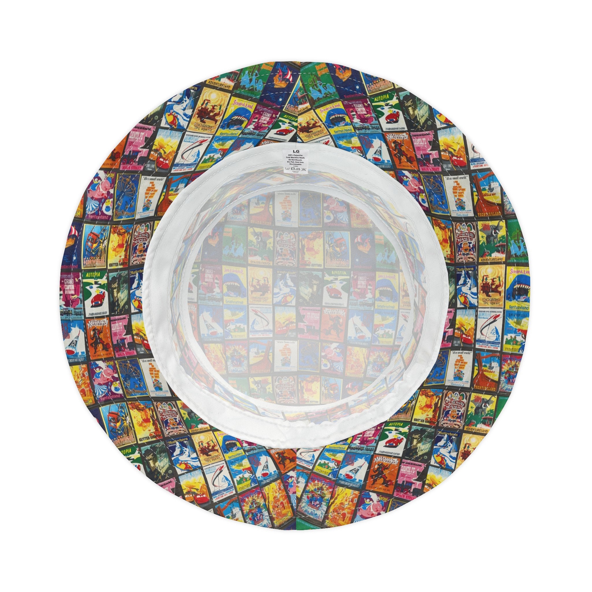 Disney Bucket Hat, Retro Disney Poster Bucket Hat, Disneyland Bucket ...