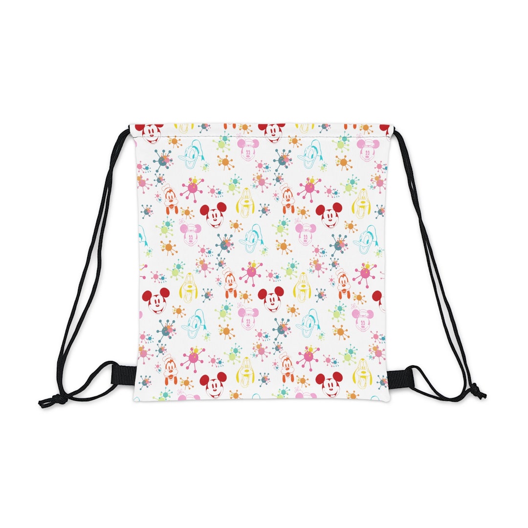 Disney Drawstring Bag, Retro Disney Drawstring Bag, Retro Fab 5 Bag - Etsy