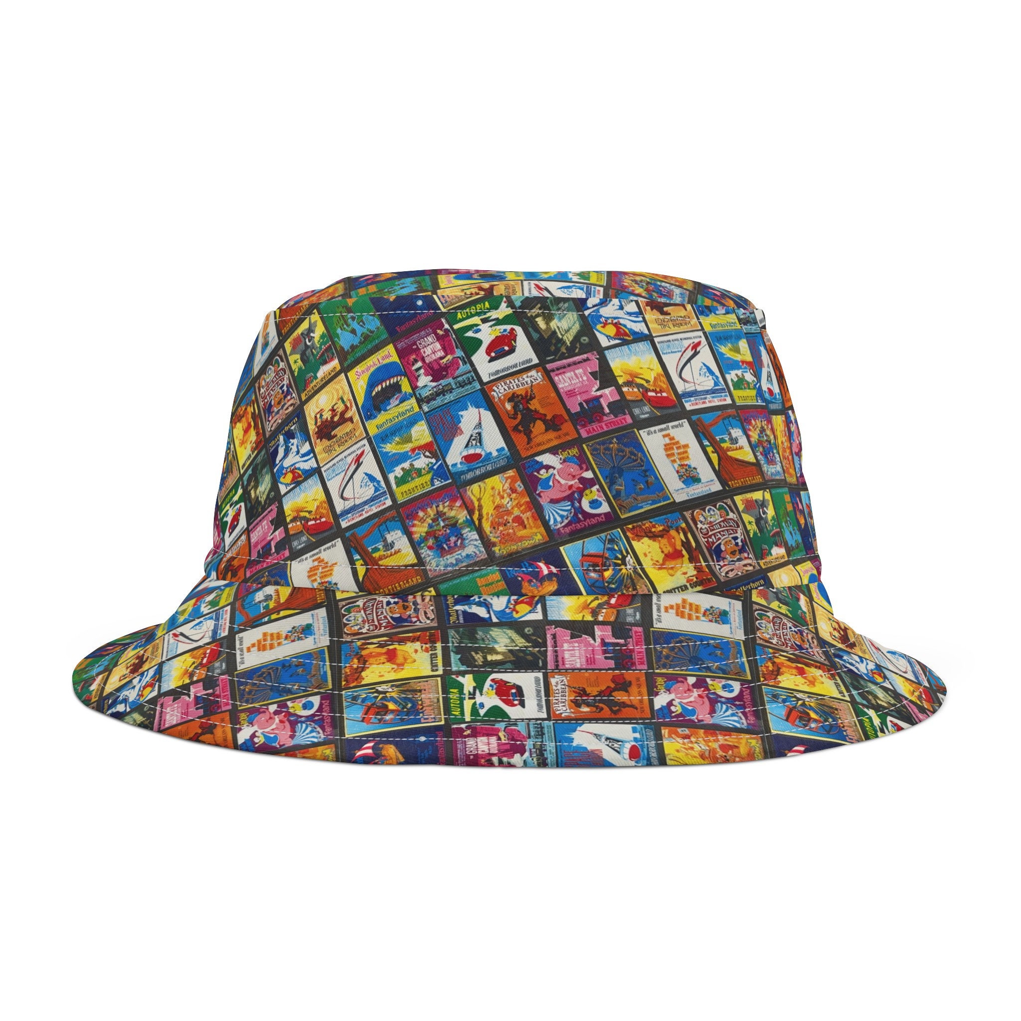 Disney Bucket Hat, Retro Disney Poster Bucket Hat, Disneyland Bucket ...