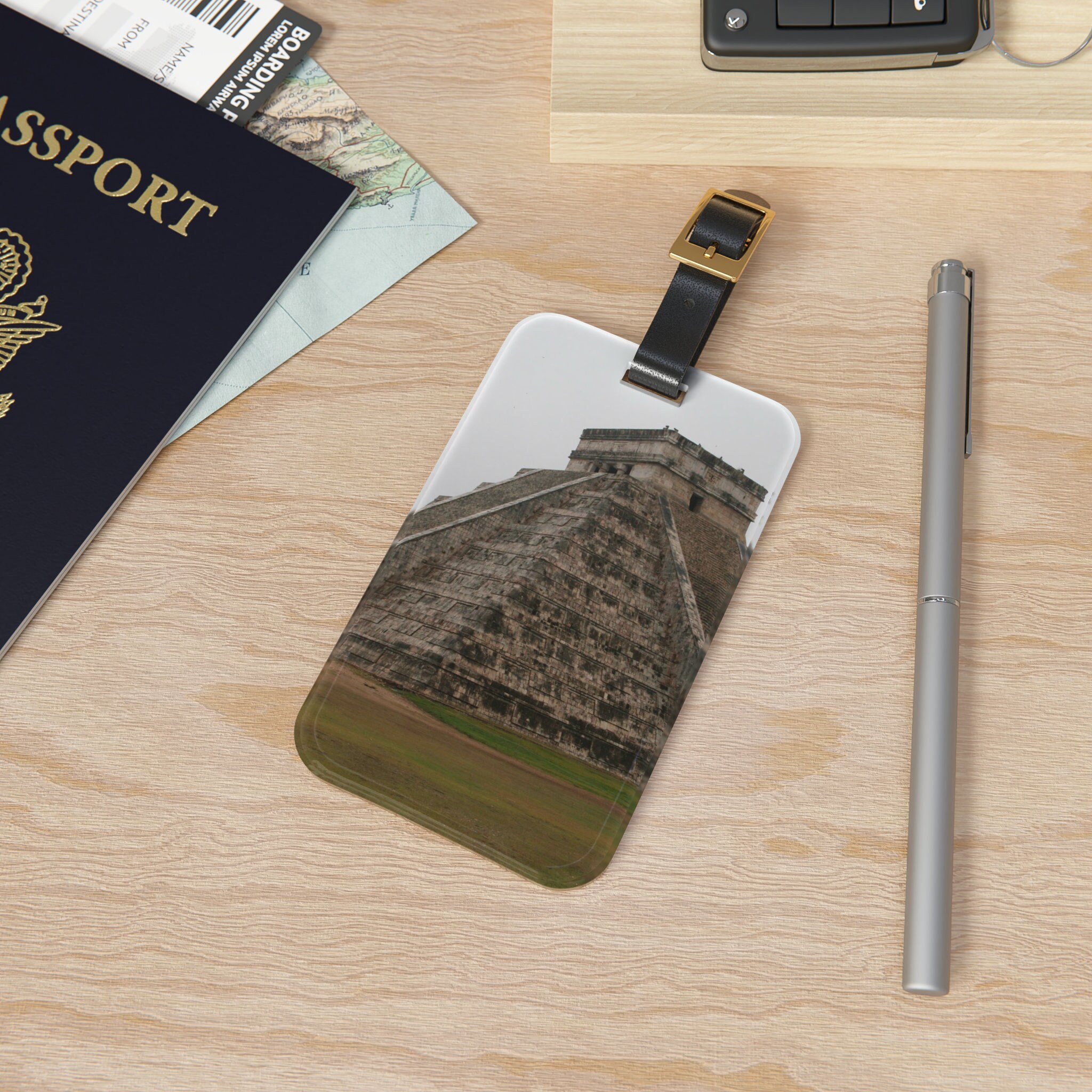 Mexico Luggage Tag, Chichen Itza Luggage Tag, Luggage Tag, Mexico ...