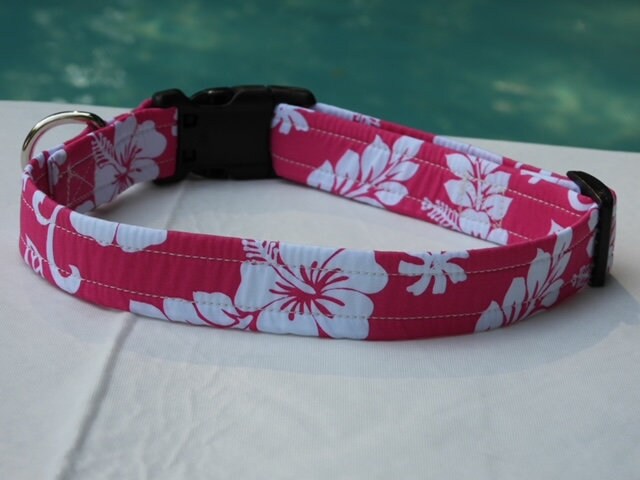 Dog Collar, Hawaiian Dog Collar, Tropical Dog Collar, Beach Dog Collar ...