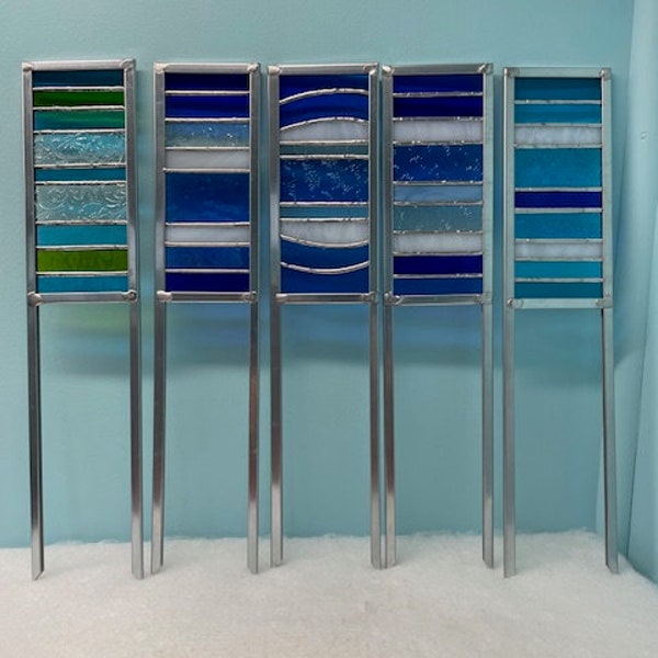 Stained Glass Garden Stakes - Etsy