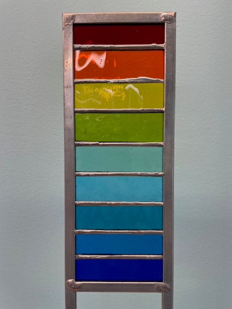 Stained Glass Plant Stakes, Planter Stakes Stained Glass, Stained Glass ...