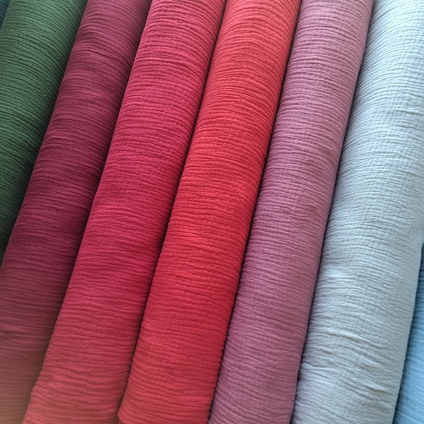 Cotton Crinkle Fabric - Etsy