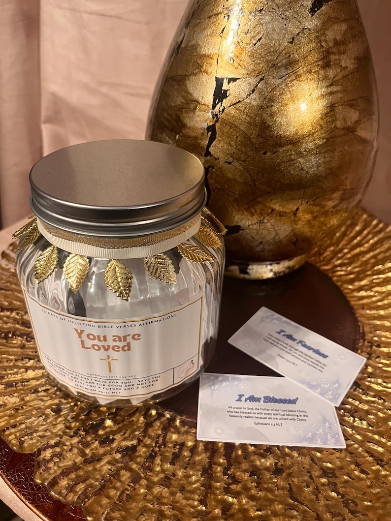Personalized Prayer Affirmation Jar: 60 Days of Encouragement ...
