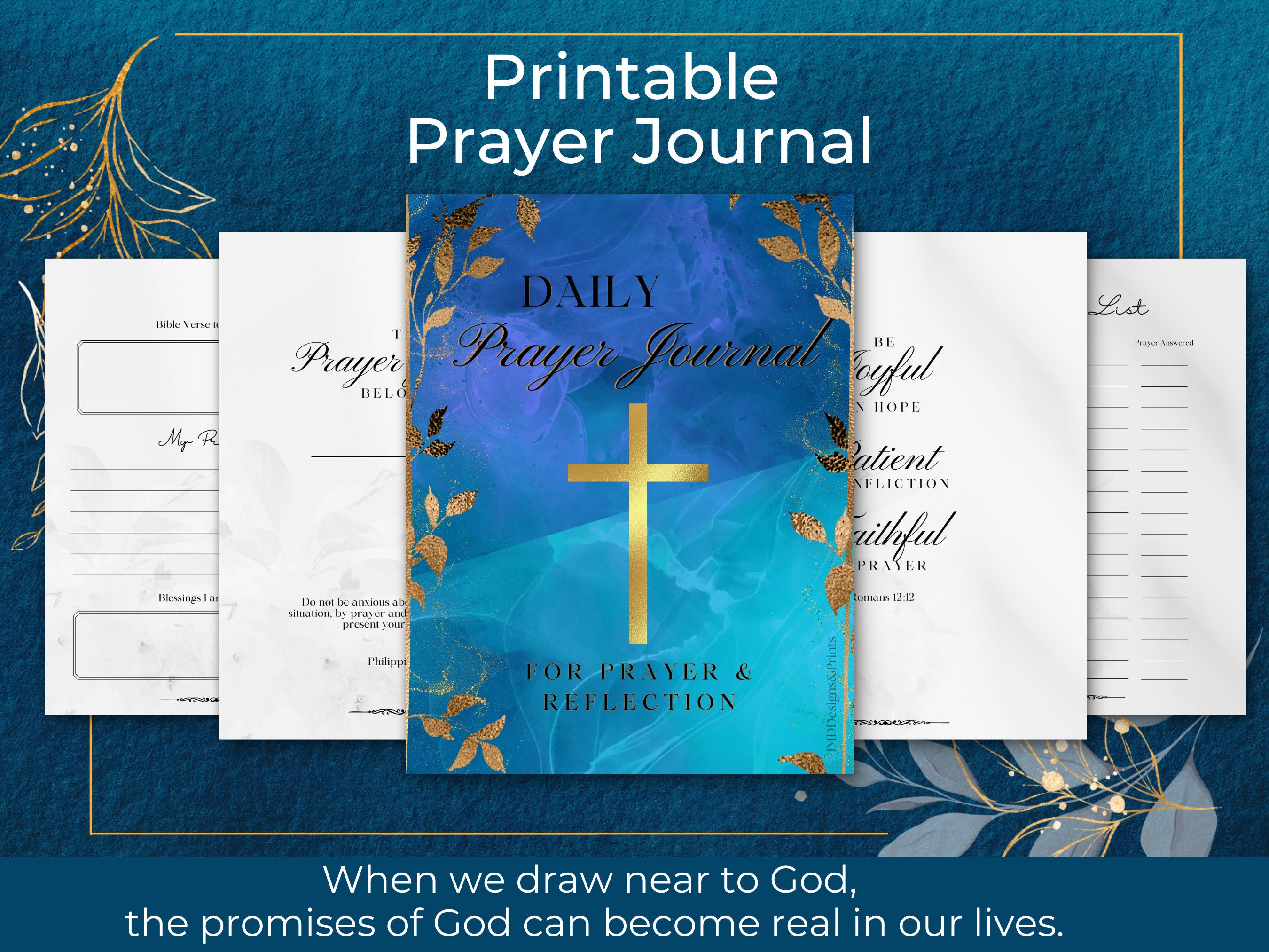 Daily Prayer Journal Printable - Daily Devotional - Mother’s Day ...