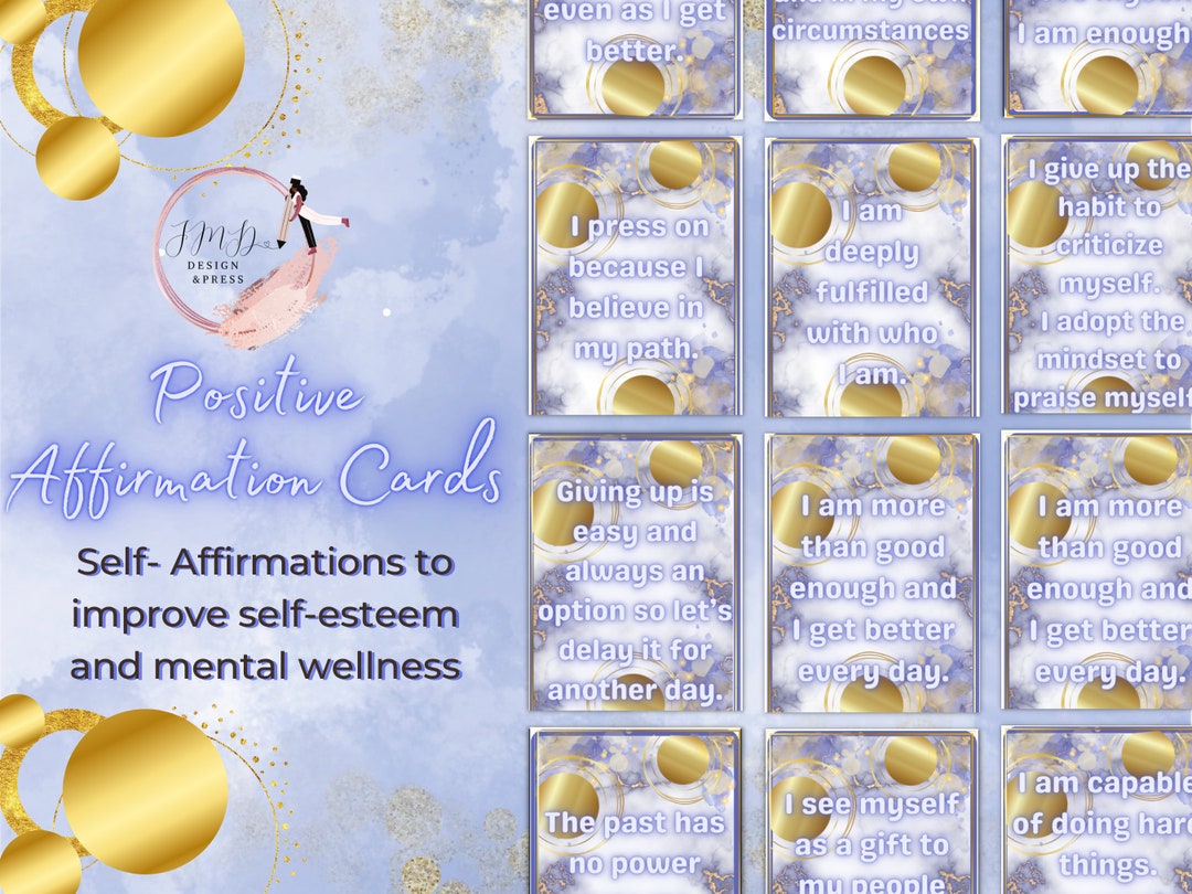 Digital Affirmation Cards - Mindfulness Cards - Motivational Cards ...