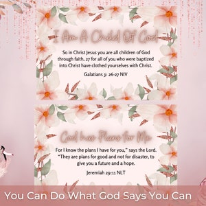 Prayer Affirmation Cards - Bible Verse Cards - Bible Scripture Cards ...