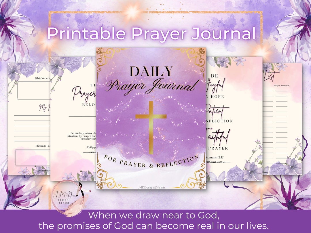 Printable Prayer Journal: Daily Devotional & Bible Study (digital ...