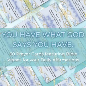 Prayer Affirmation Cards: Bible Verse Scripture (digital Download) - Etsy