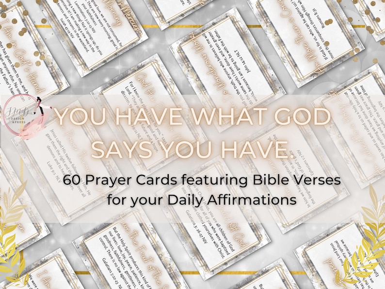 Prayer Affirmation Cards: Bible Verse Scripture (digital Download) - Etsy