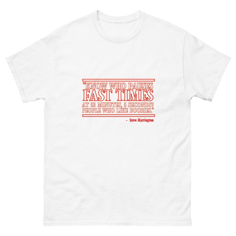 Stranger Things Themed Know Who Pauses Fast Times Mens Classic Tee - Etsy Stranger Things Themed Know Who Pauses Fast Times Mens Classic Tee - Etsy