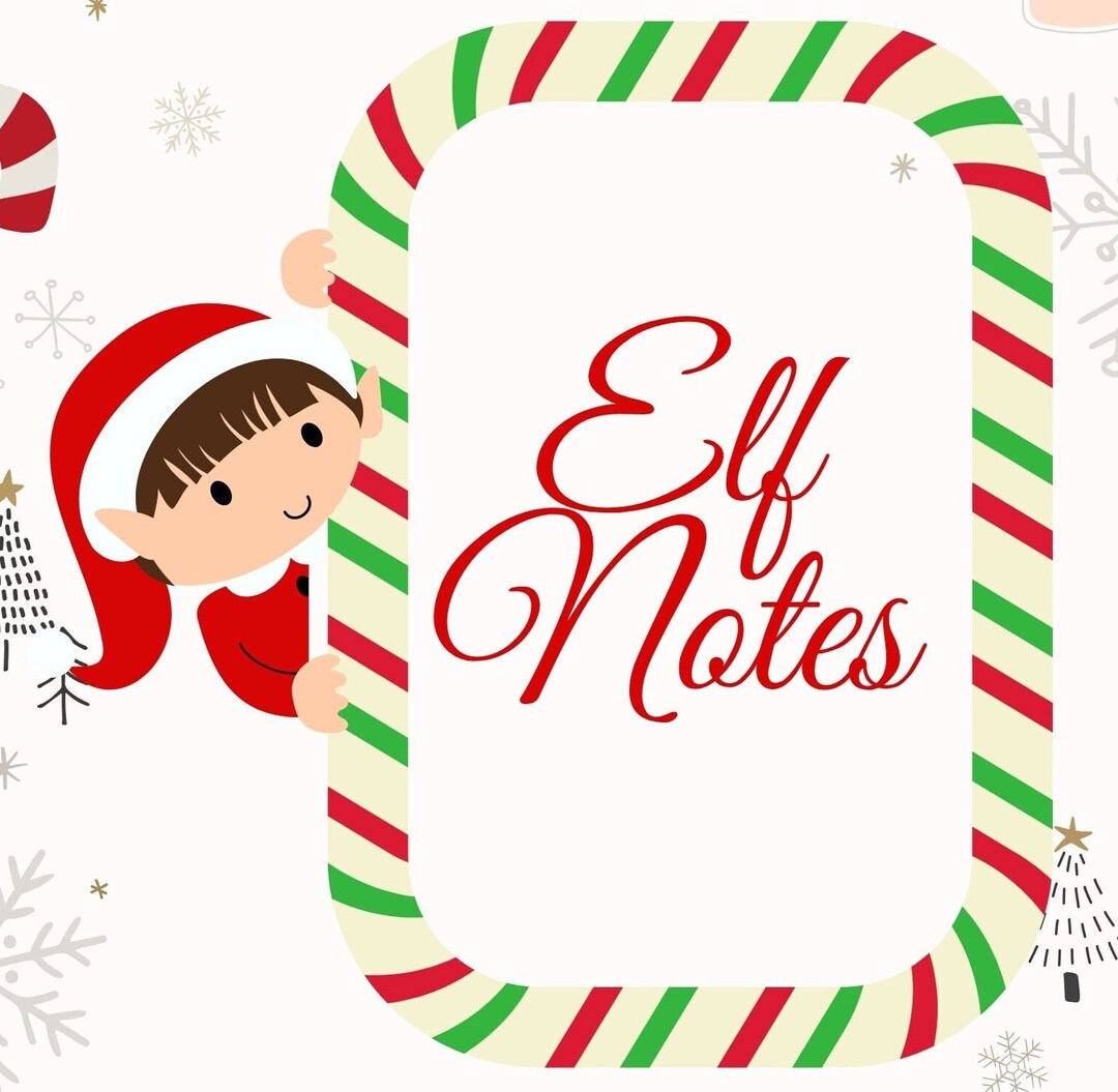 Elf Notes Downloadable And Printable Notes Maybe From Etsy