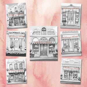 Boutiques & Cafes 50 Coloring Pages Digital Download - Etsy