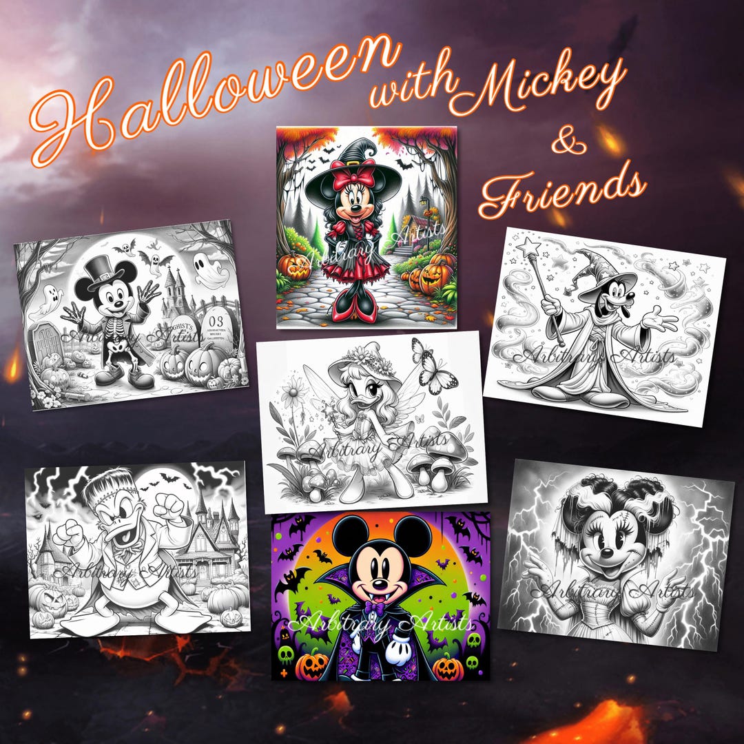 Halloween Dress up 40 Fun Grayscale Halloween Coloring Pages - Etsy