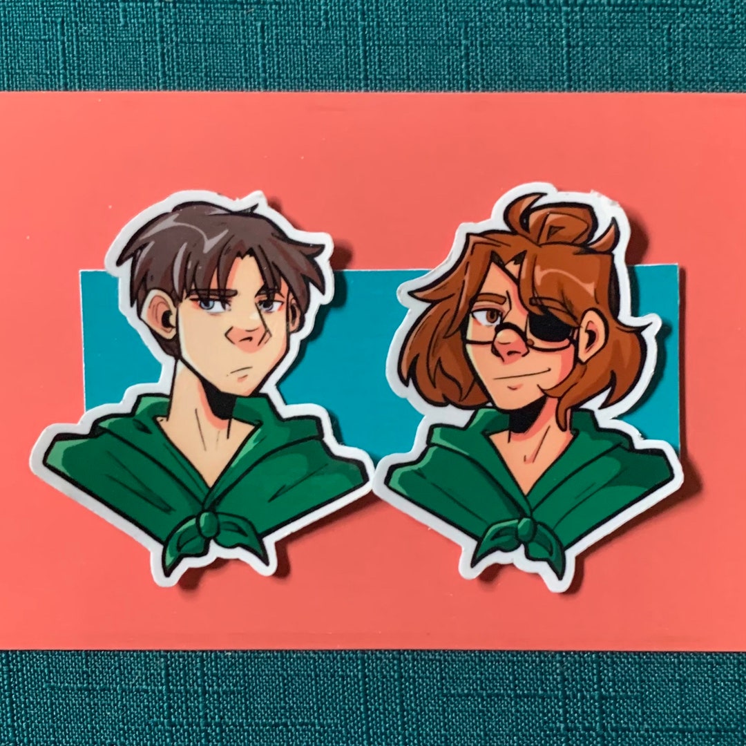 Levi and Hange Stickers - Etsy