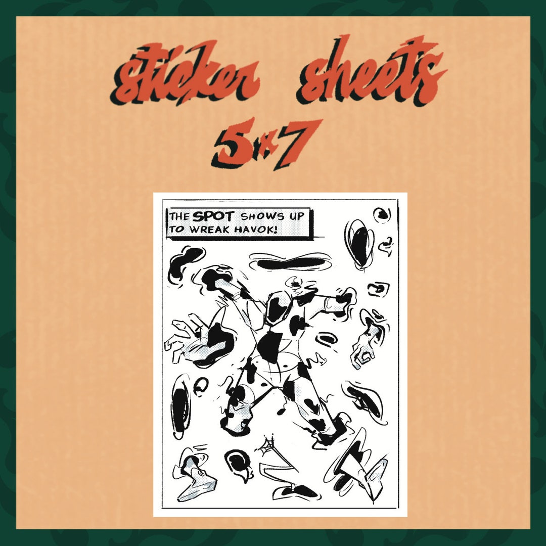 The Spot Sticker Sheet - Etsy