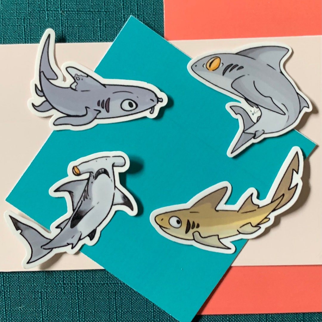 Shark Sticker Pack - Etsy