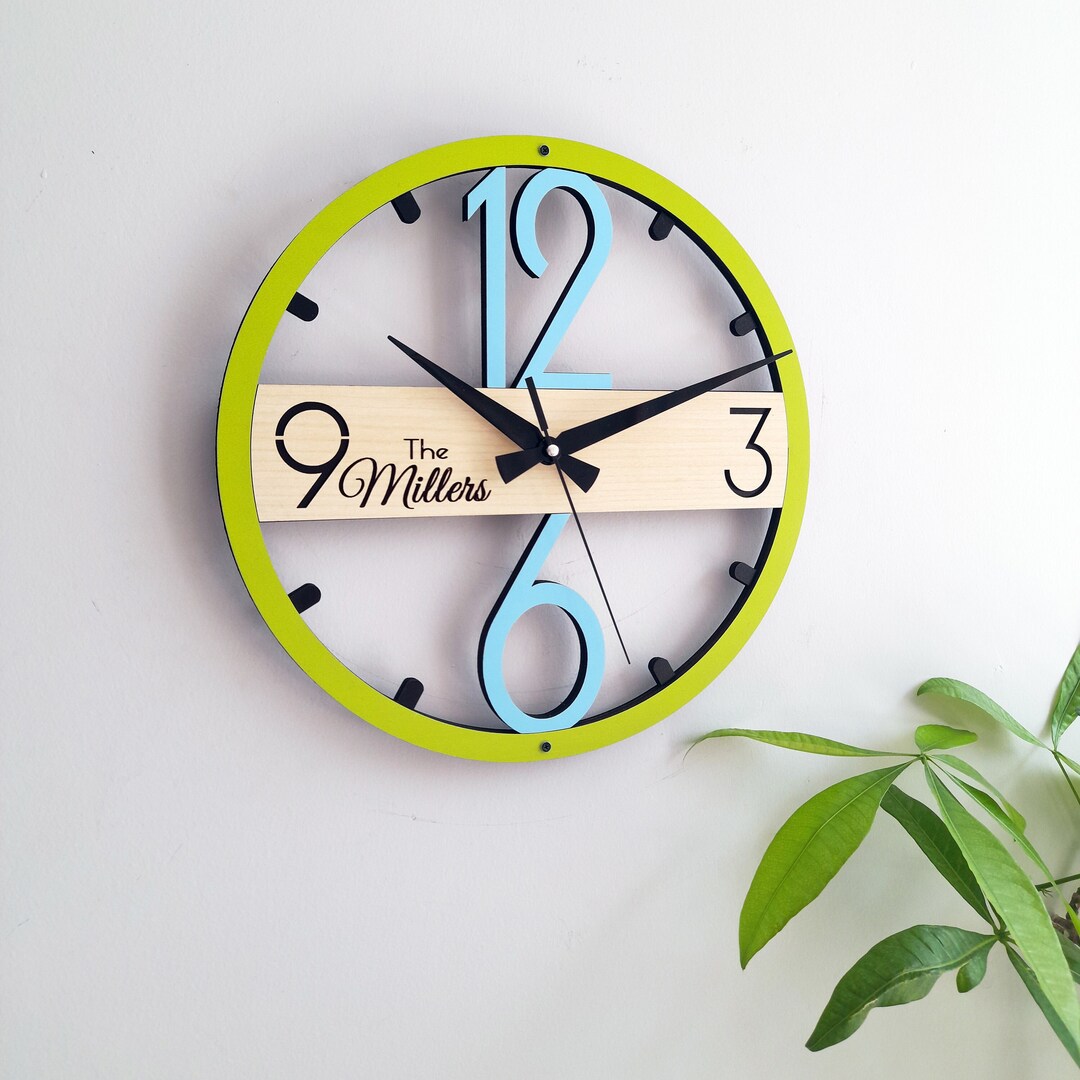 Modern Wall Clock,personalized Custom Unique Design,wall Decor for ...