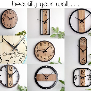 Wall Clocks in Minimalist Style,simple Wood Clocks,wall Decor for ...