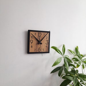Cute Wall Clock ,square Shape,modern Silent Non-ticking,decor Wall ...