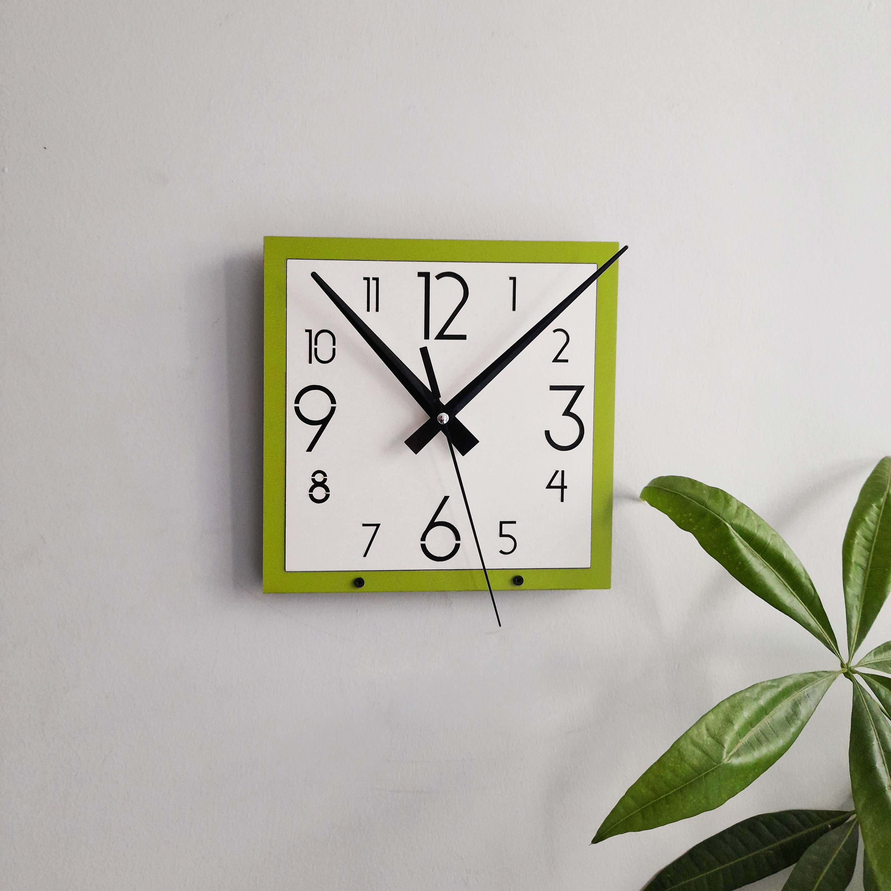 Modern Square Wall Clock ,simple Minimalist, Silent Non-ticking,decor ...