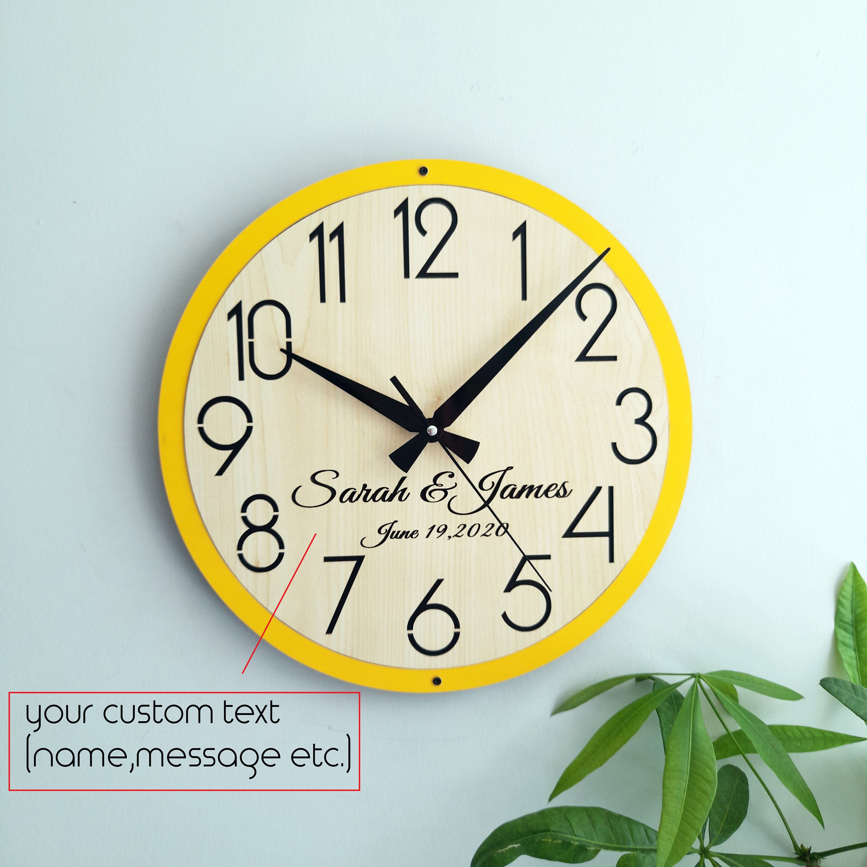 Modern Wall Clock,personalized Custom Wall Clock,wall Decor for Living ...