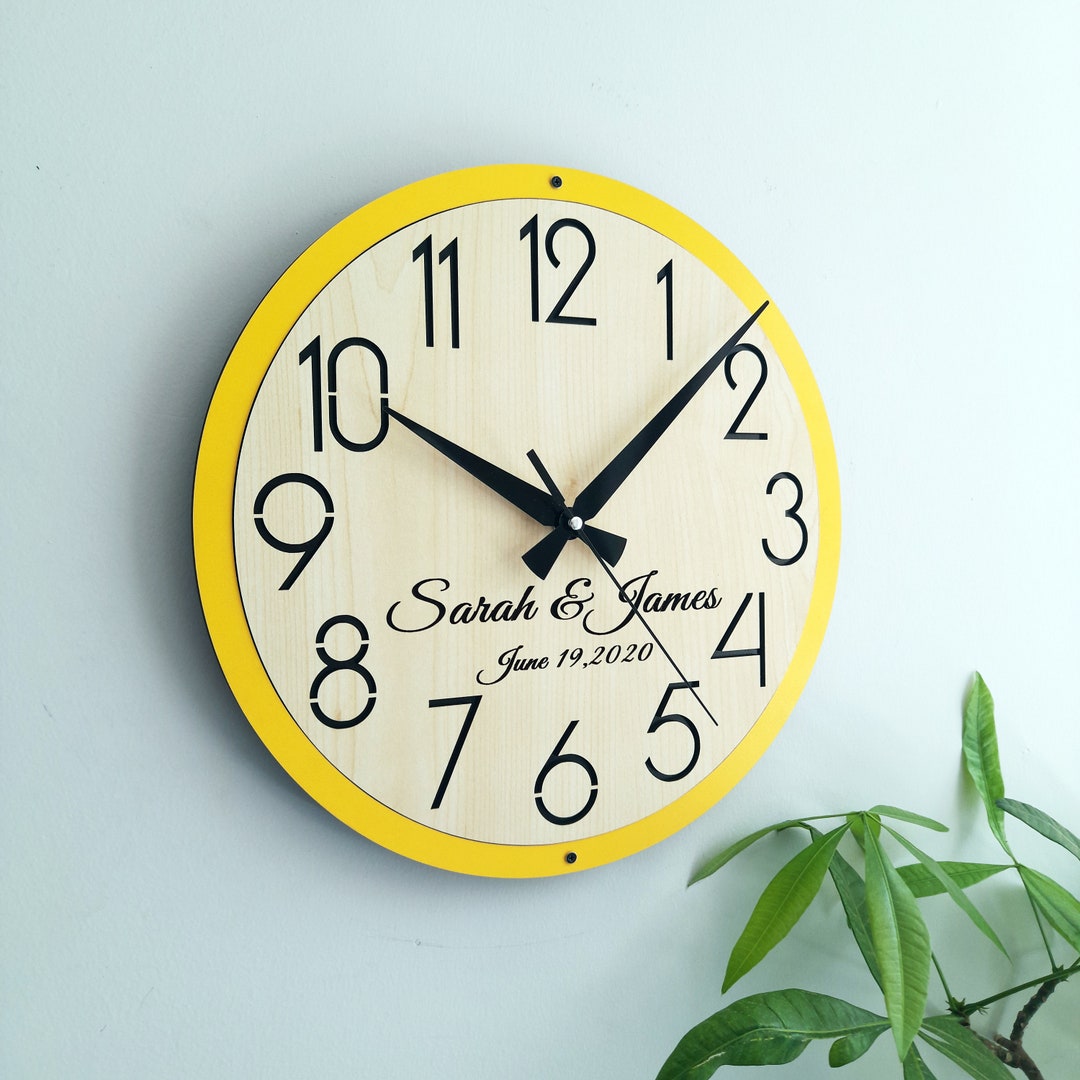 Personalized Clock,decorative Custom Wall Clock,wall Decor for Living ...