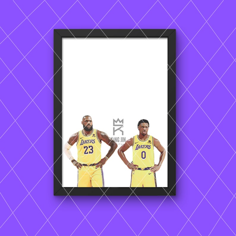 Lebron and Bronny James PNG - Etsy