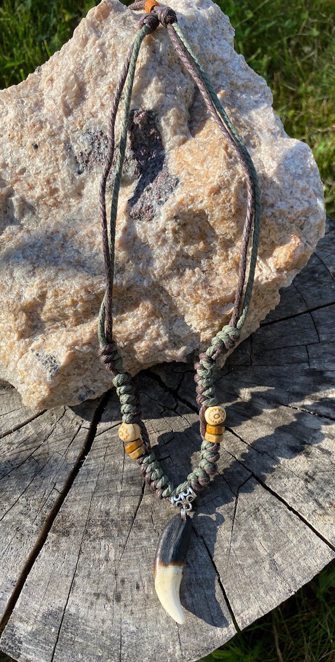 WOLF 1 Large Wolf Tooth Necklace Wolf Teeth Necklace Wolf Necklace Wolf ...