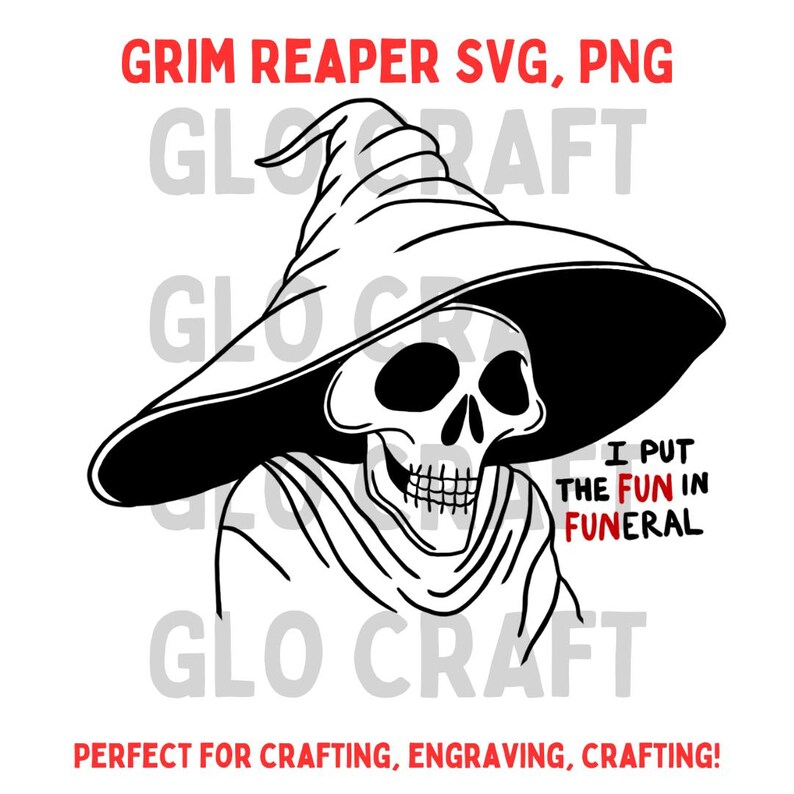 Grim Reaper Funny SVG PNG Silly Halloween for Crafting Cutting ...