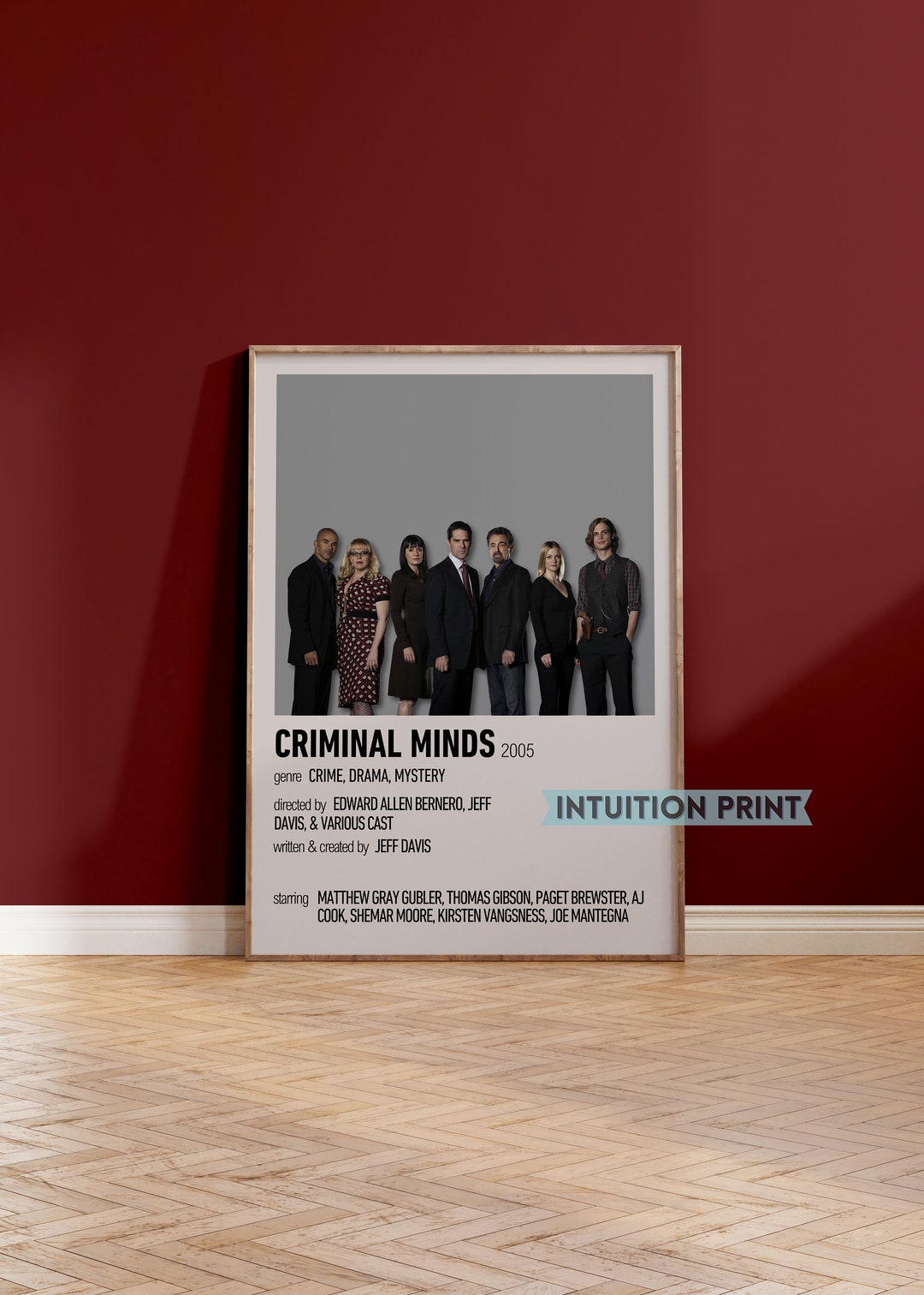 Criminal Minds A4 TV Series Poster, Crime Drama, Movie Poster, Vintage ...