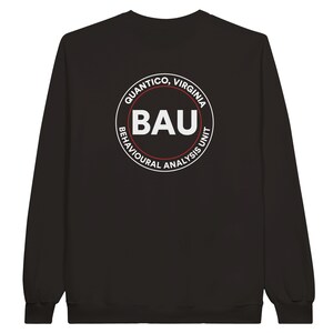 BAU Criminal Minds Behavioural Analysis Unit Sweatshirt Crewneck, Crime ...