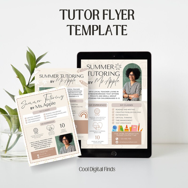 Tutoring Flyer - Etsy