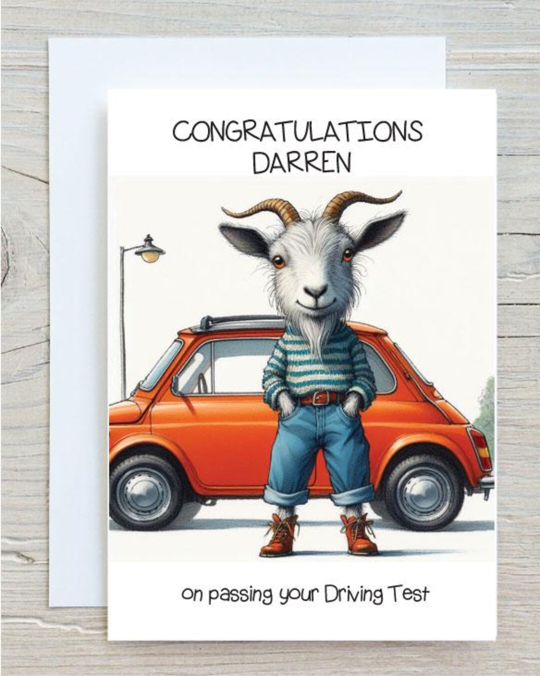 Personalised Driving Test Card - Passed Driving Test Card - Greetings ...