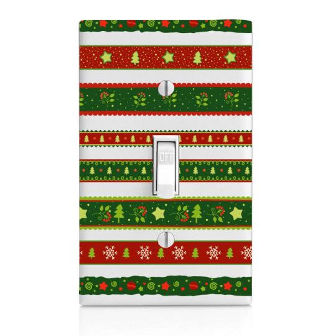 Christmas Wrap, Xmas Light Switch Cover, Night Light, Cabinet Knob - Etsy