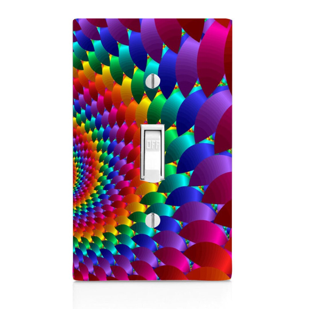 Rainbow Sunburst Light Switch Cover, Night Light, Cabinet Knob - Etsy