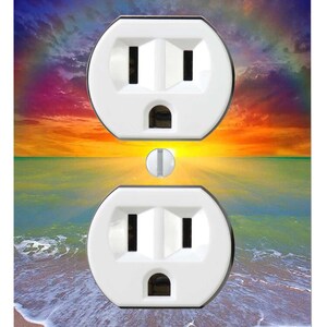 Sunrise Rainbow Beach Light Switch Cover, Coastal Decor - Etsy